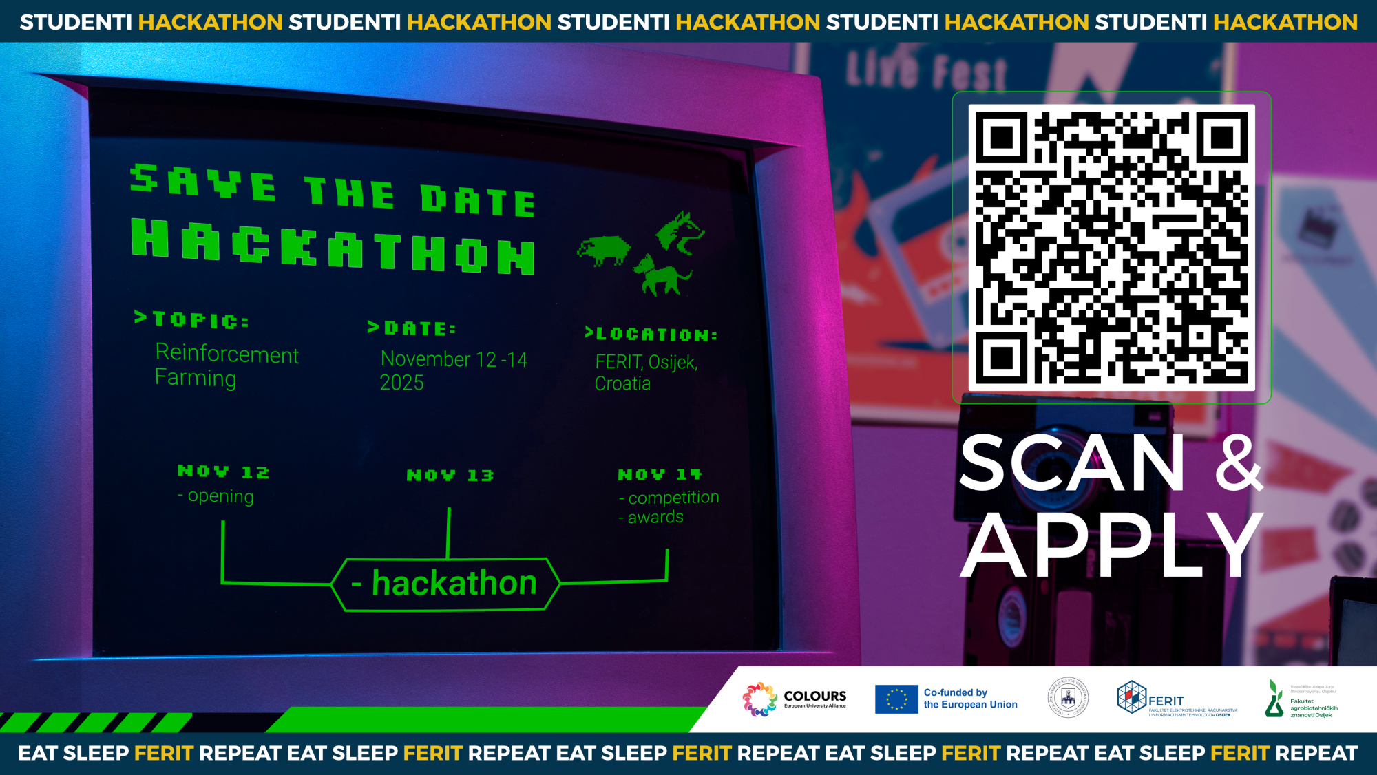 Prijave za Hackathon na FERIT-u: Reinforcement Farming
